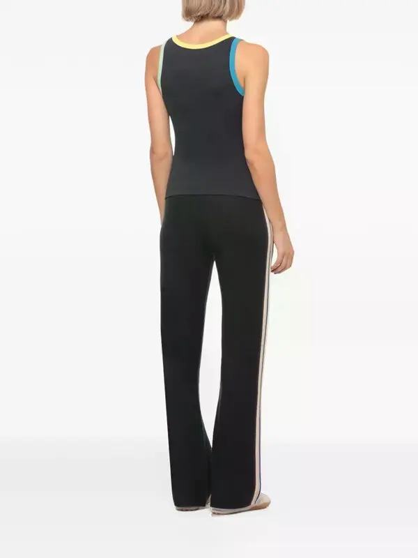 Casablanca Ribbed-knit Logo-embroidered Top
