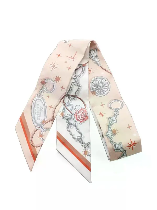 Hermès 2020s C'est La Fête Ribbon Scarf