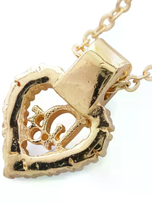 Dior 2010s Heart-logo Necklace