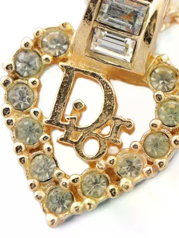 Dior 2010s Heart-logo Necklace
