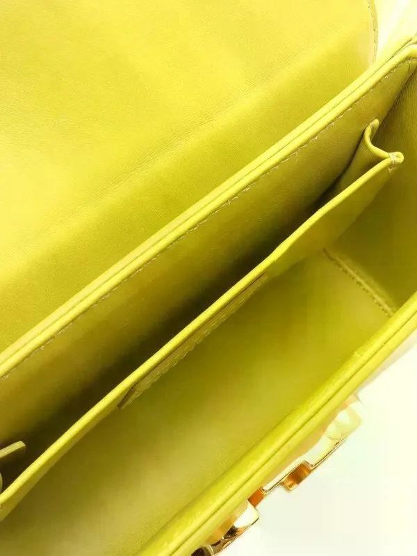 Dior 2010s 30 Montaigne Box Shoulder Bag - Yellow
