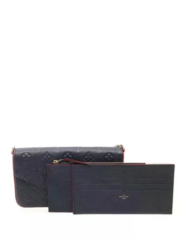 LOUIS VUITTON 2021s Empreinte Felicie Monogram Chain-strap Shoulder Bag - Blue