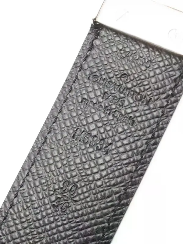 LOUIS VUITTON 2010 Seattle Damier Graphite Reversible Belt