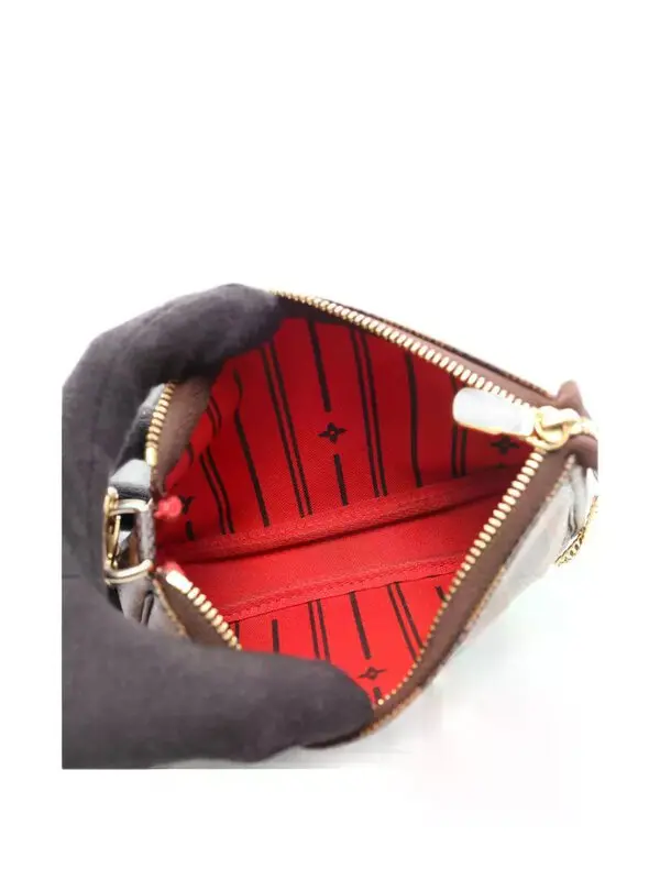 LOUIS VUITTON 2010 Mini Pochette Accessoires Trunks & Bags Damier Ebène Tote Bag