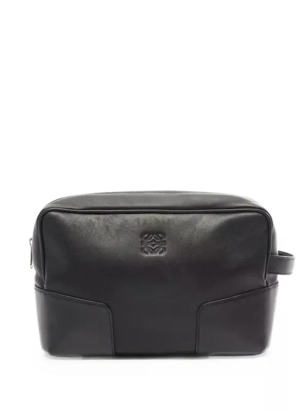 Loewe 2010s Anagram Leather Clutch Bag