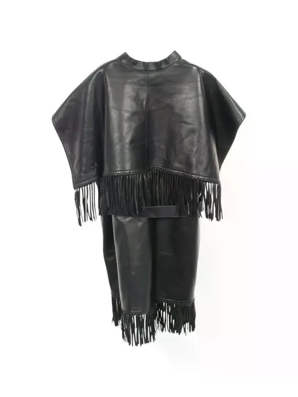 Hermès 2010s Fringed Cape