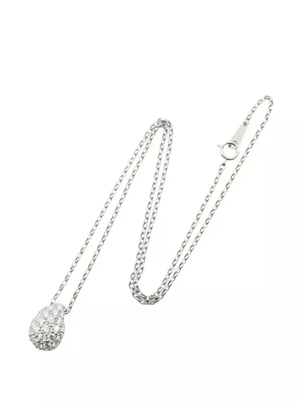 TASAKI 2010s Diamond Necklace - Silver