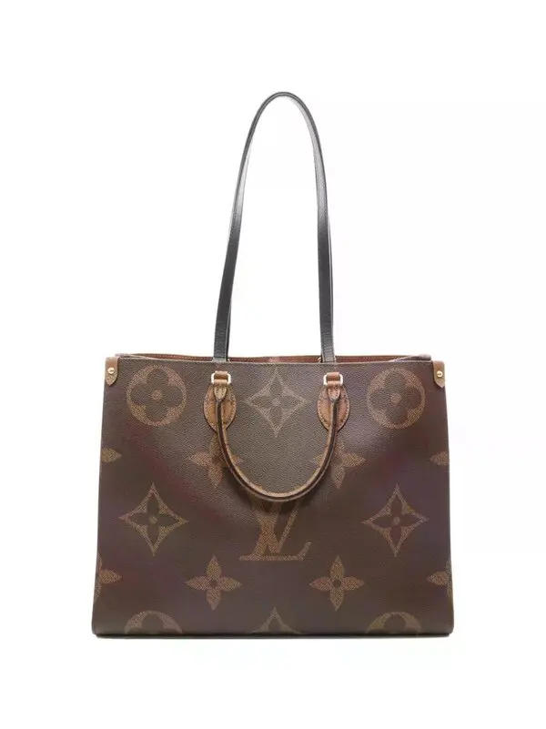 LOUIS VUITTON Gm On-the-go Monogram Tote Bag - Brown