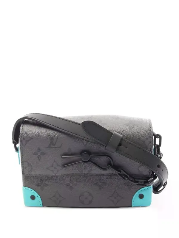 LOUIS VUITTON 2021 Monogram Eclipse Steamer Messenger Bag - Grey