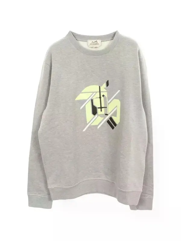 Hermès 2010s Leather Patch Hoodie