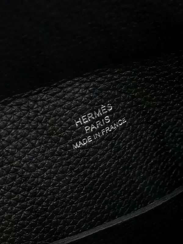 Hermès 2026 Togo Vid Posh Shoulder Bag - Black