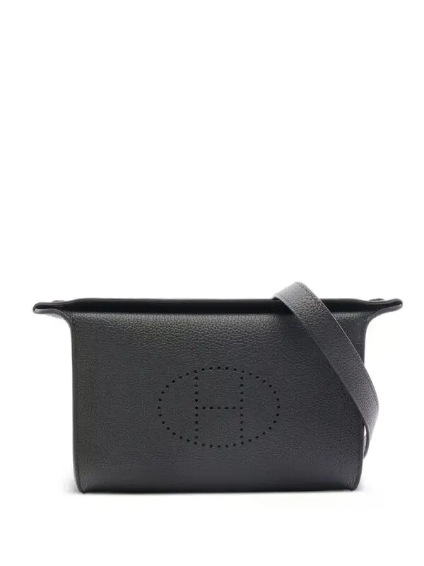 Hermès 2026 Togo Vid Posh Shoulder Bag - Black