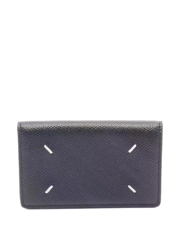 MAISON MARGIELA 2010s 4-stitches Card Holder - Black