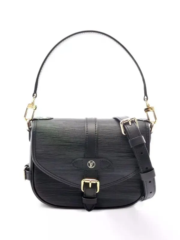 LOUIS VUITTON 2021 Saumur Bb Epi Shoulder Bag - Black