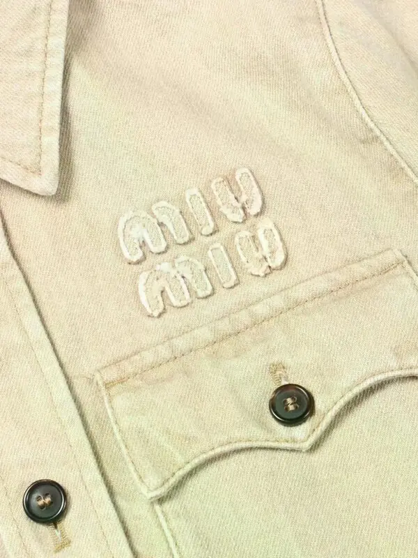Miu Miu 2010s Logo Denim Jacket