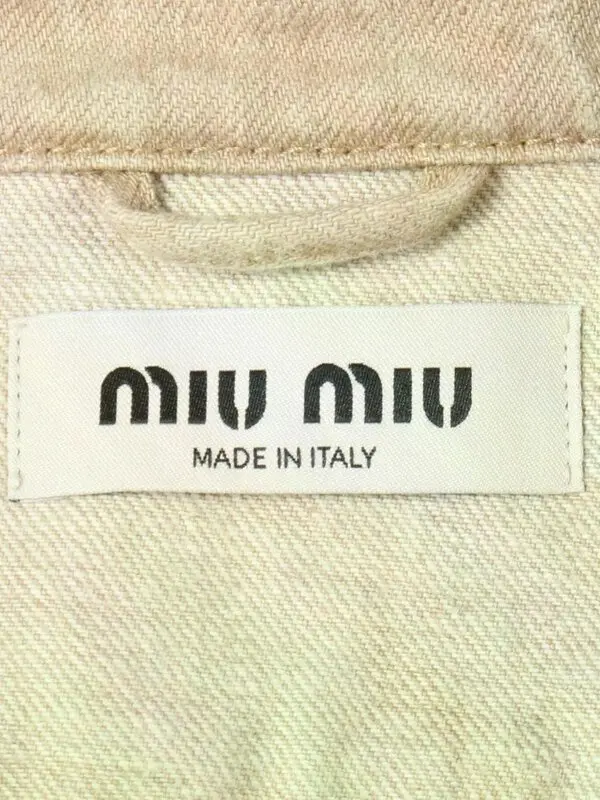 Miu Miu 2010s Logo Denim Jacket