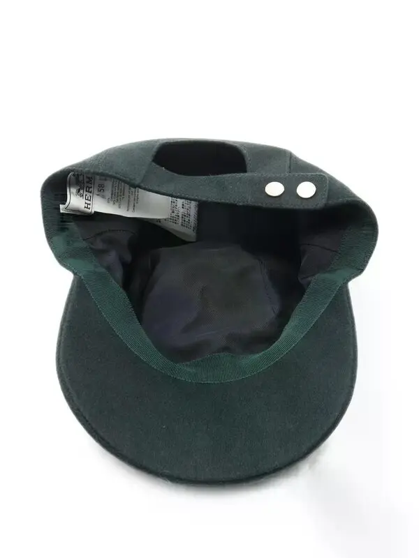 Hermès 2010s Davis H Sellier Cap - Green