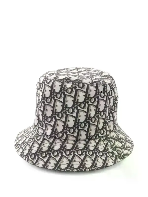 Dior 2010s Teddy-d Oblique Reversible Bucket Hat