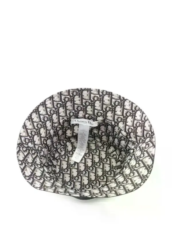 Dior 2010s Teddy-d Oblique Reversible Bucket Hat