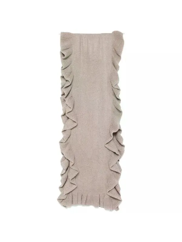 TWINSET Ruffle-trim Knitted Scarf