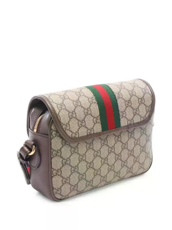 Gucci 2000s Ophidia Gg Supreme Patterned Shoulder Bag