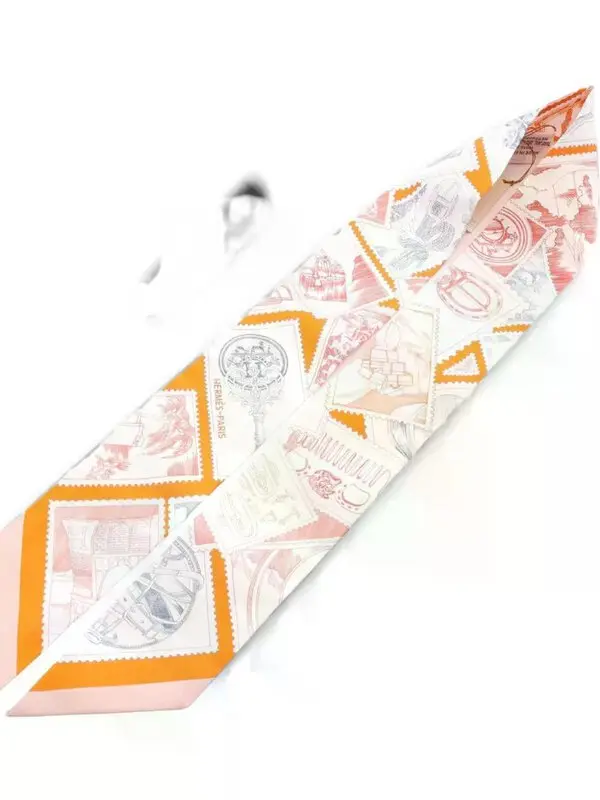 Hermès 2020s Le Philateliste Du Faubourg Twilly Silk Scarf