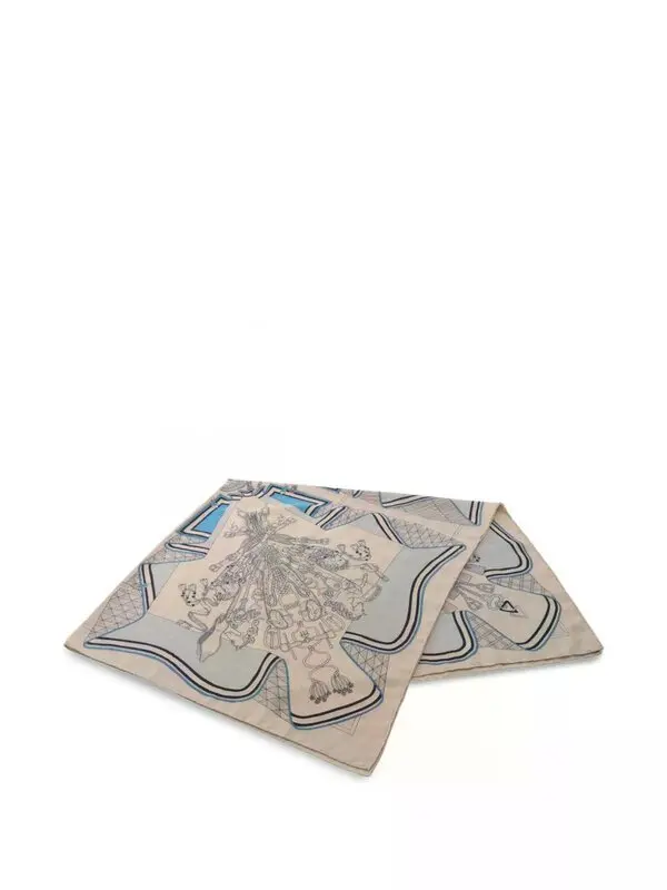 Hermès 2000s Bouquets Sellier Scarf - Neutrals