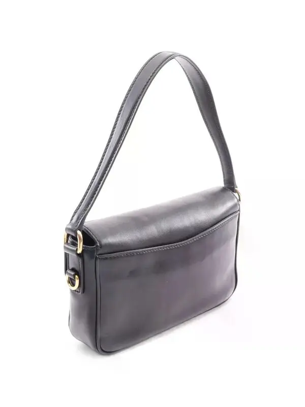 Miu Miu 2010s Penny Leather Handbag - Black