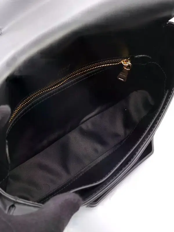 Miu Miu 2010s Penny Leather Handbag - Black