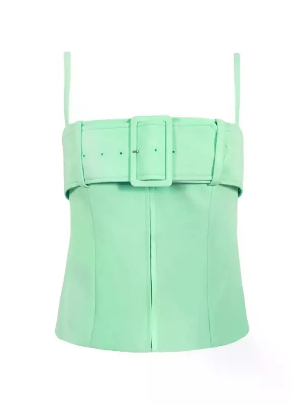 Sandy Liang Ahsoka Belted Top