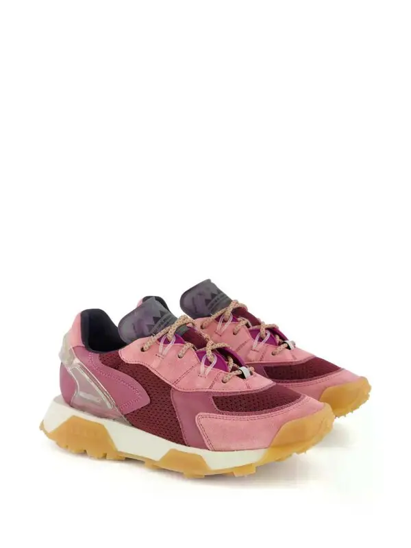 RUN OF Revolt Panelled Sneakers - Pink
