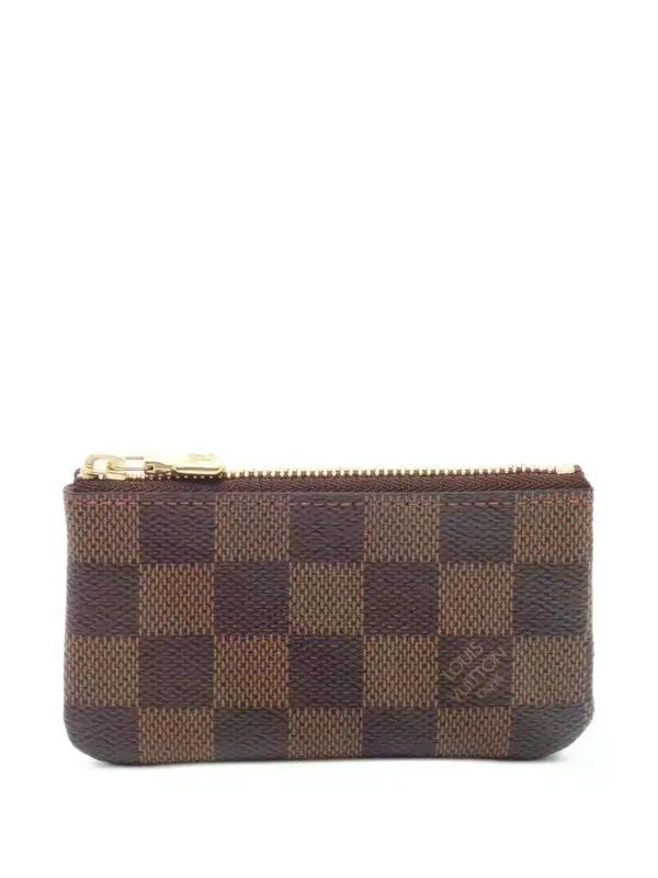 LOUIS VUITTON 2007 Damier Ebene Coin Purse - Brown