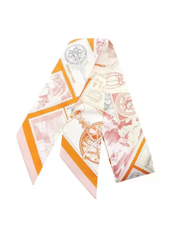 Hermès 2020s Le Philateliste Du Faubourg Twilly Scarf - Neutrals