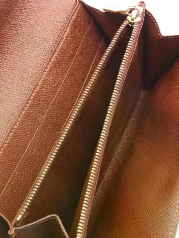 LOUIS VUITTON 2005 Monogram Bi-fold Long Wallet - Brown