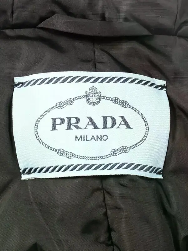 Prada 2000s Re-nylon Triangle Logo Coat