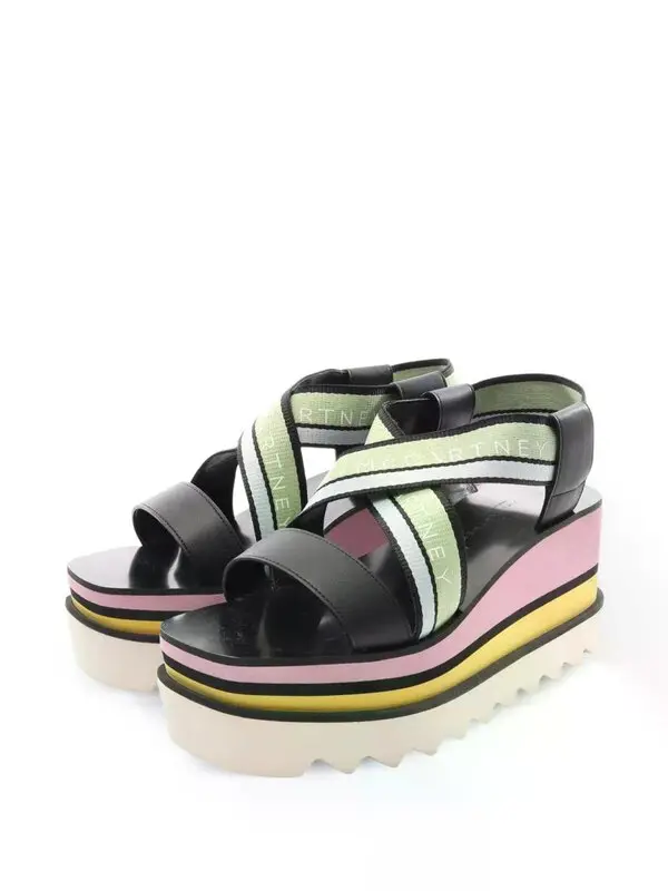 Stella McCartney 2020s Sneak Elyse Platform Sandals - Black