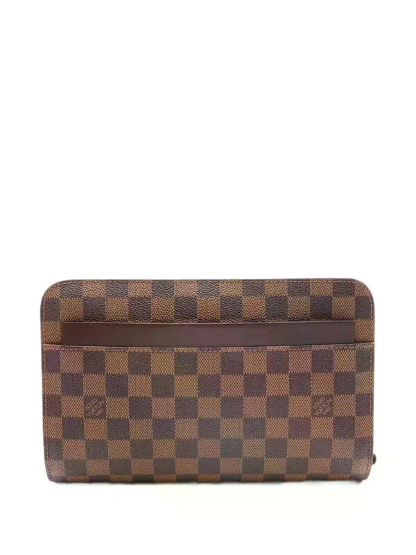 LOUIS VUITTON 2002 Saint Louis Damier Ebene Clutch Bag
