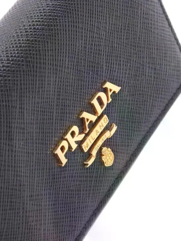 Prada 2010s Metal-logo Card Case
