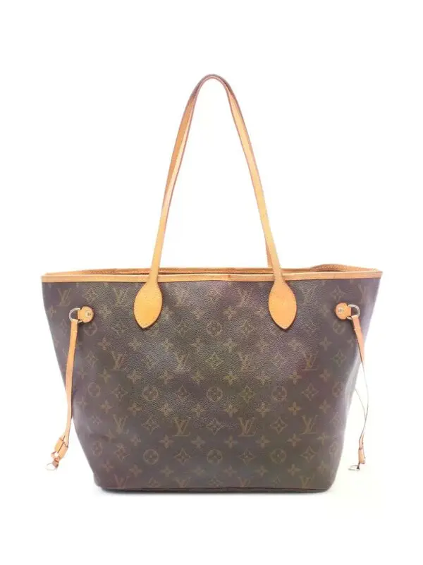 LOUIS VUITTON Neverfull Mm Monogram Patterned Tote Bag - Brown