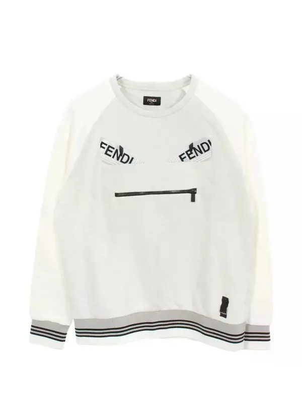 Fendi 2010s Bag Bugs Monster Eye Sweatshirt - Neutrals