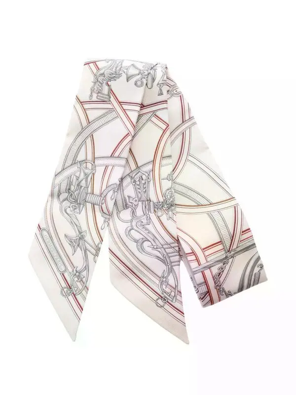 Hermès 2020s Harnais Legendaire Twilly Scarf - Neutrals