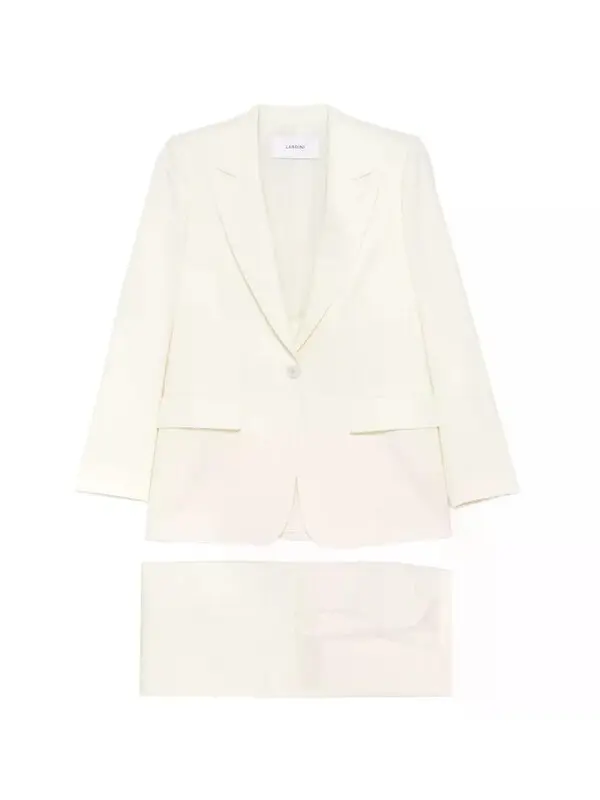 LARDINI Wide-leg Trousers - Neutrals