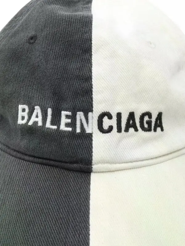Balenciaga 2000s Bicolour Logo-embroidered Cap