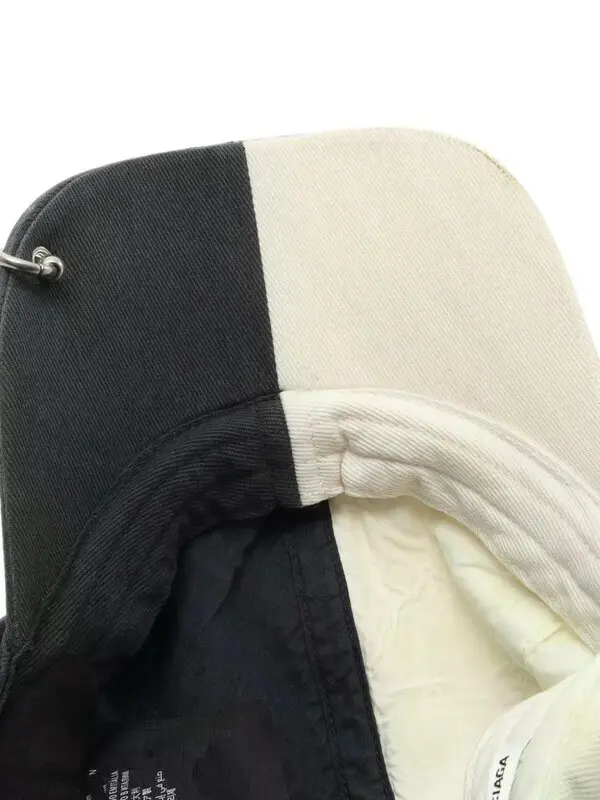 Balenciaga 2000s Bicolour Logo-embroidered Cap