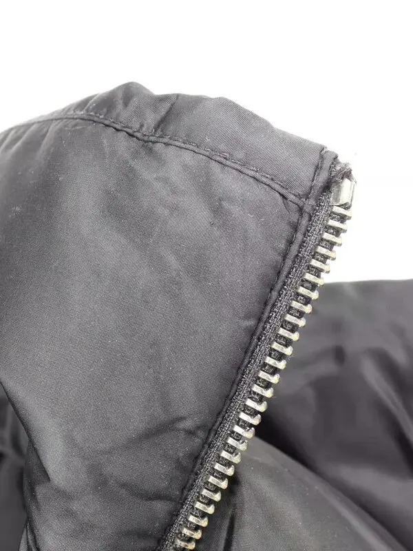 Prada 2000s Logo-plate Quilted Jacket