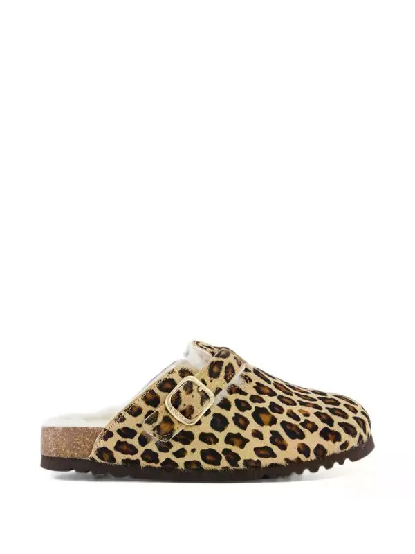 DR. SCHOLL'S SHOES Fae Leopard-print Mules - Neutrals