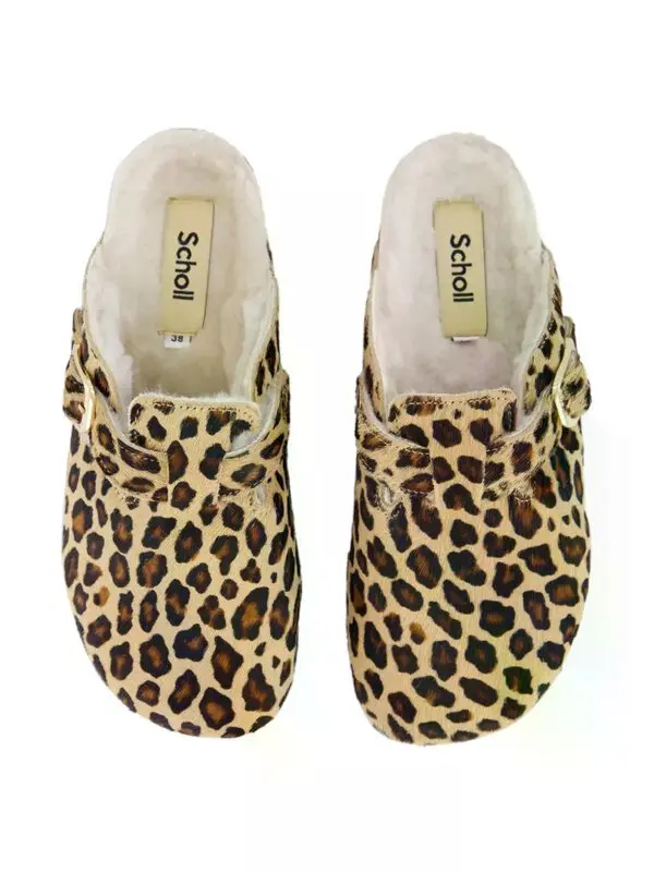 DR. SCHOLL'S SHOES Fae Leopard-print Mules