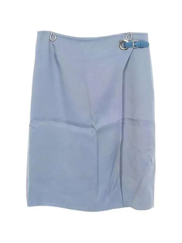 Hermès 2010s Belted Wrap Skirt