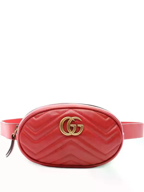 Gucci 2010s Gg Marmont Belt Bag - Red