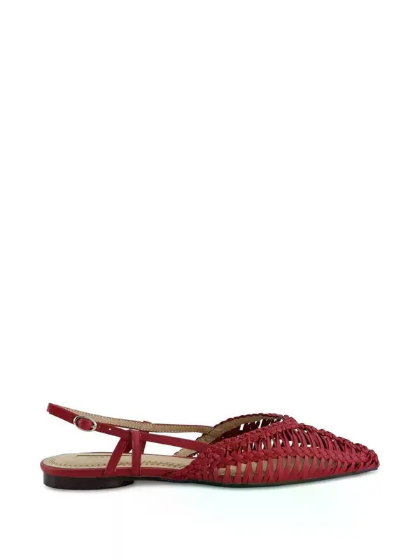 CORINA Woven Slingback Ballet Flats